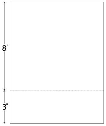One Case: 8-1/2″ x 11 24# White Perf 3? from Bottom – Perfect Cut ...
