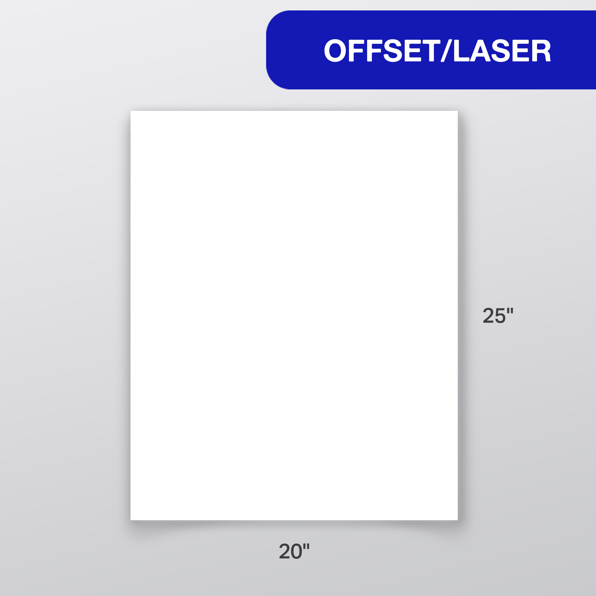DISCONTINUED One Carton: 25″ x 20″ 60# White Systix Dry Gum Novacel for ...