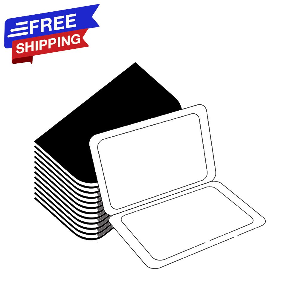 One Carton: Black Vinyl Business Card Holders BCH 100 Packs/Carton 2 ...