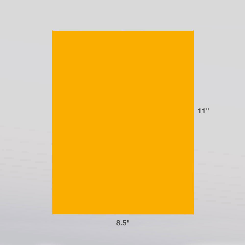 Strata Score-Bak 8-1/2" x 11" Orange Fluorescent SC-022 | Randolph