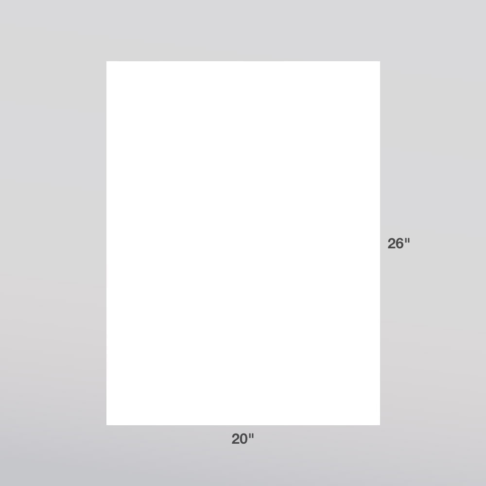 Strata Score-Bak 26" x 20" Bright White Coated One Side SC-006 | Randolph