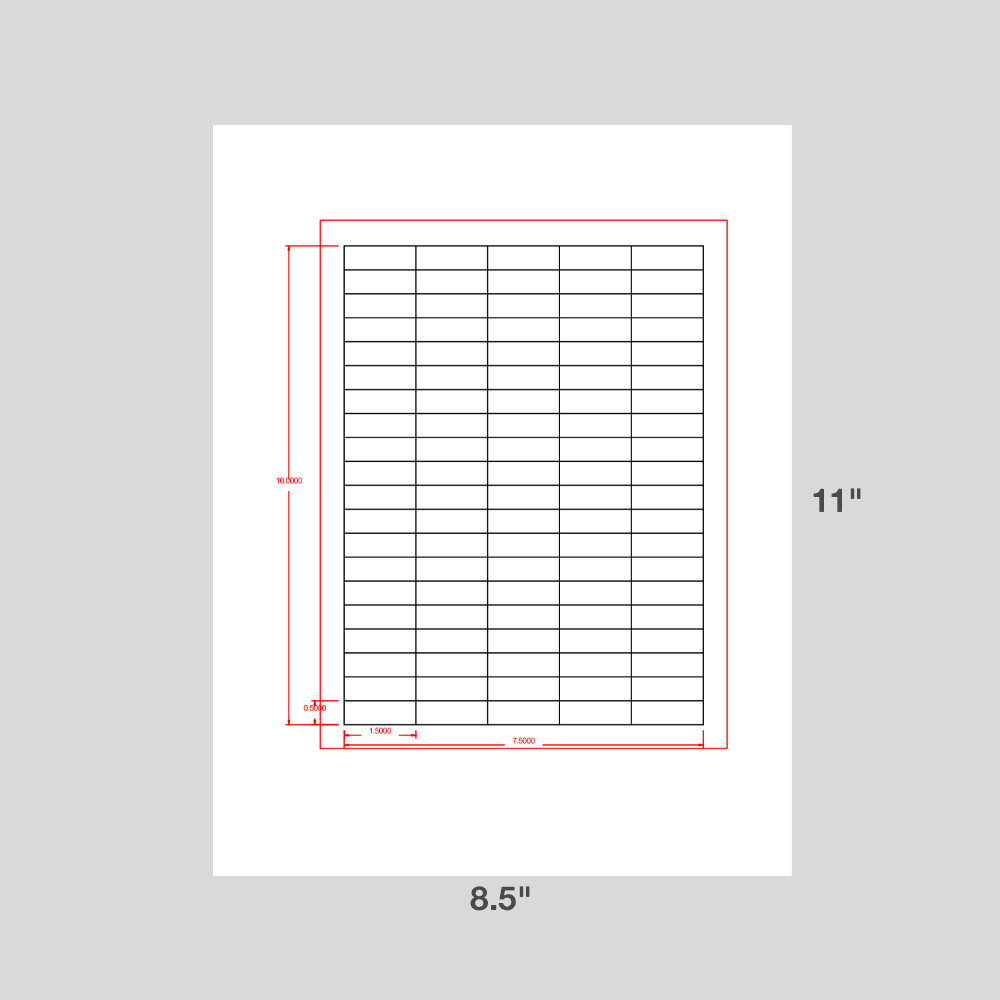 Wausau 8-1/2" x 11" White Premium Uncoated Laser Die Cut Label DC00390 ...