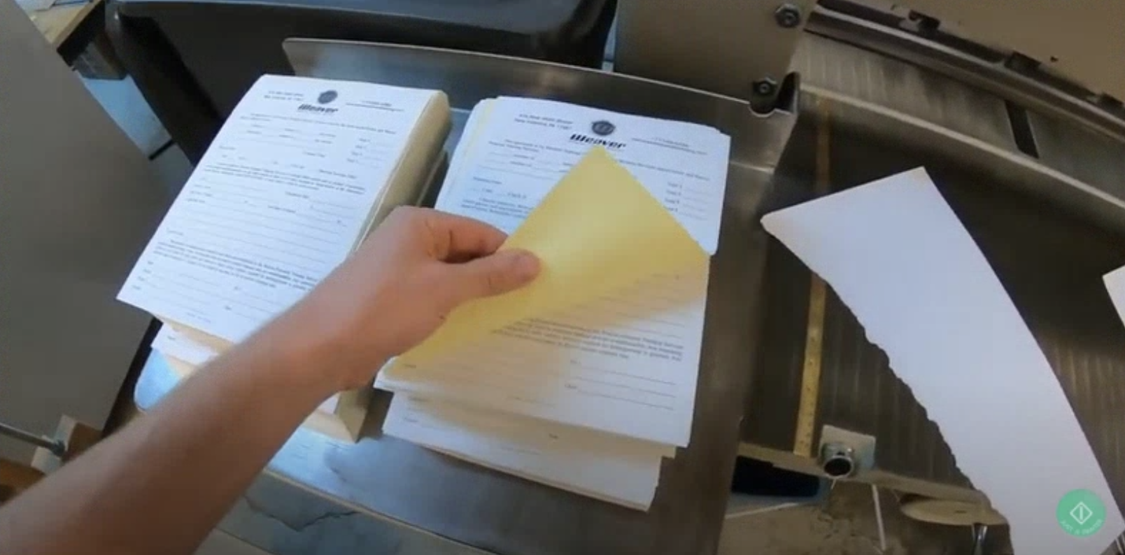 How To Make 2-Part Carbonless Forms Using Fan-Apart Glue: Just A ...